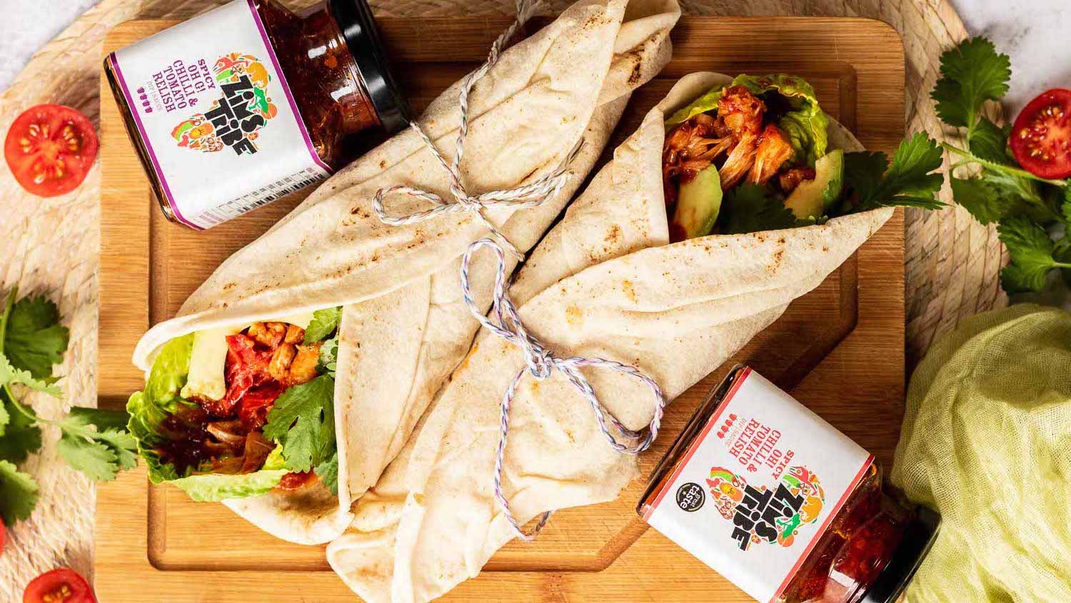 Spicy Relish Jackfruit Wrap - Zims Tribe
