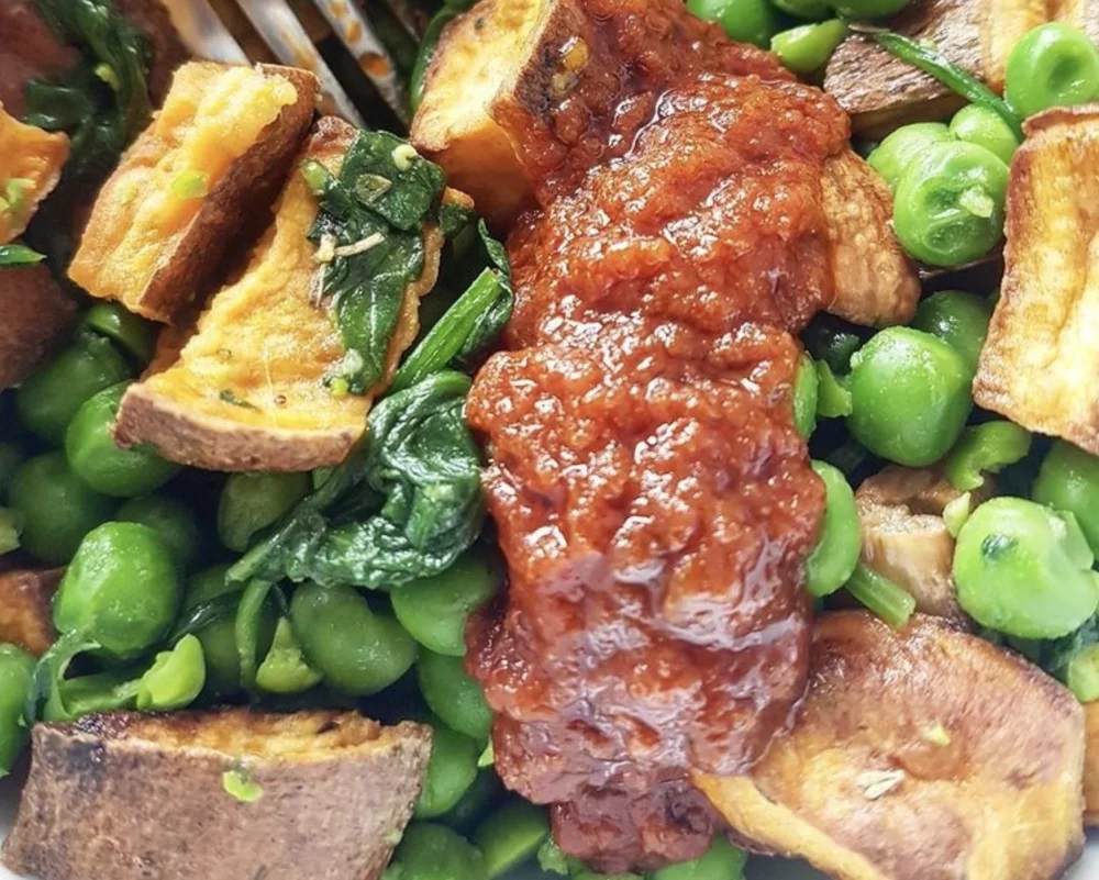 Sweet Potato Spinach & Green Beans Tapas @adventuresofzuzu - Zims Tribe